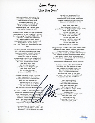 Liam Payne Autograph Profile by RACC - Liam Payne Autographs, Signing ...