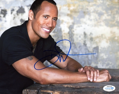 Dwayne Johnson Autograph Profile by RACC - Dwayne Johnson Autographs ...