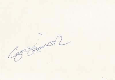 George Harrison Autograph Profile by RACC - George Harrison Autographs ...