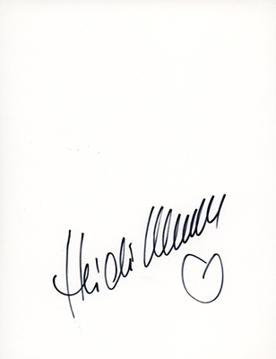 Heidi Klum Autograph Profile by RACC - Heidi Klum Autographs, Signing ...