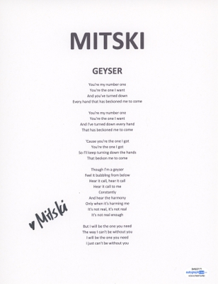 Mitski Autograph Profile by RACC - Mitski Autographs, Signing Photos ...